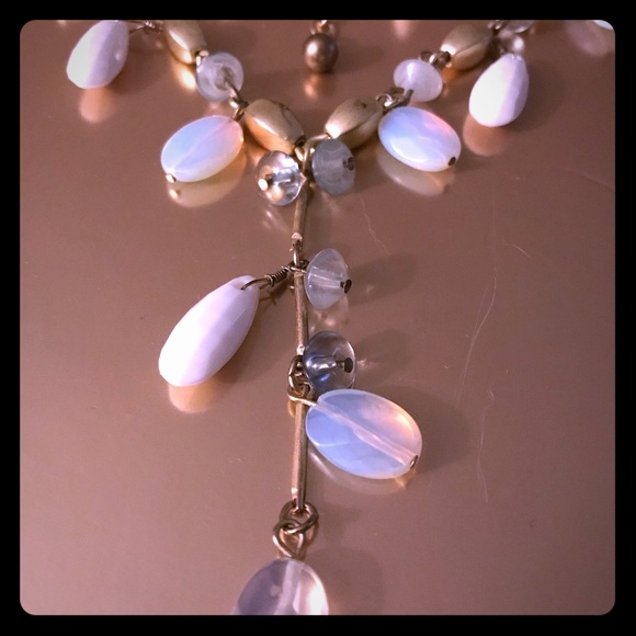 George | Jewelry | Gold Chain Beaded Y Necklace Earring Set | Poshmark